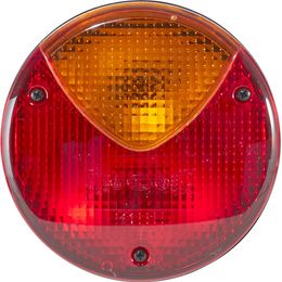 Hella Halogen Heckleuchte mit Blinklicht, Schlusslicht und Bremslicht 24/12V Rund f&uuml;r links / rechts - Fahrzeugbeleuchtung au&szlig;en
