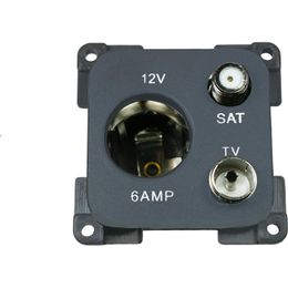 Haba 12V Steckdose / TV / SAT - 12 / 24 V Einbausteckdosen