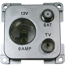 Haba 12V Steckdose / TV / SAT - 12 / 24 V Einbausteckdosen