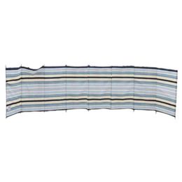 Blue Diamond gestreifter Windschutz 7,3 x 1,22 Meter sand grau - Sichtschutz & Sonnenschirme
