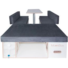 Moonbox Campingbox 115 mit Tisch passend f&uuml;r Van/Bus Wei&szlig; - Ausbauboxen & Campingboxen