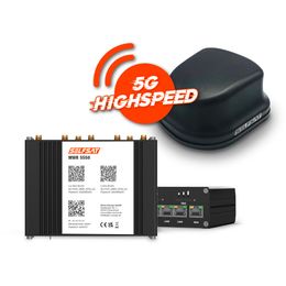 Selfsat 4G / LTE / 5G & WLAN Internet Router Komplettset MWR 5550 bis 3,3 Gbps inkl. 5G Dachantenne schwarz - Router