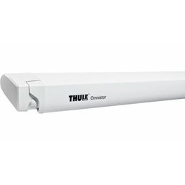 Thule Omnistor 6300 Dachmarkise motorisiert Geh&auml;usefarbe Wei&szlig; Tuchfarbe Mystic Grey 400 cm - Kassettenmarkisen