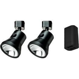 Haba 2er Strahler-Set Lanciano L mit Doppel-USB Dose - Einbauleuchten & Leuchtmittel