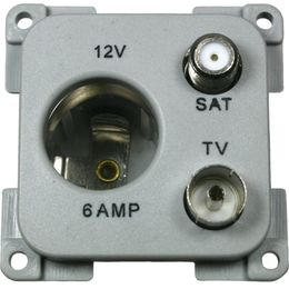 Haba 12V Steckdose / TV / SAT - 12 / 24 V Einbausteckdosen