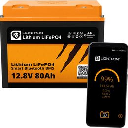 Liontron LiFePO4 Smart Bluetooth BMS Lithium-Batterie 12 V / 80 Ah - Fahrzeug-Batterien