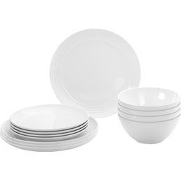 Brunner Midday Geschirr-Set 12-tlg. spherica f&uuml;r 4 Personen - Kunststoff und Melamin Geschirr-Sets