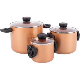 Bo-Camp Industrial Collection Slauson Compact 3 Topfset Aluminium Induktion 3-tlg. - Kochgeschirr-Sets