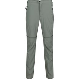 Regatta Mountain Zip Off Herrenhose Beinl&auml;nge normal gr&uuml;n 56 - Herrenhosen & -shorts