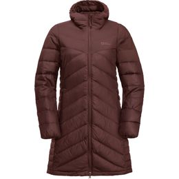 Jack Wolfskin Tundra Down Damen Daunenmantel dunkelrot M - Damenjacken