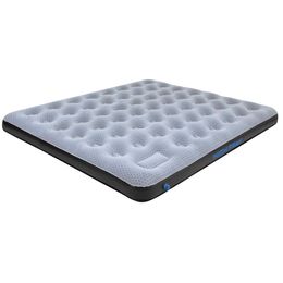 High Peak Comfort Plus Air bed Luftbett mit integrierter Pumpe 200 x 185 cm grau/blau/schwarz King - Luftbetten