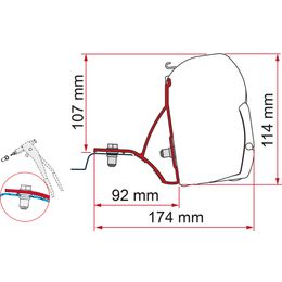 Fiamma Kit Renault Trafic ab 2015 - Markisenadapter