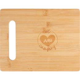 Berger Bambus Schneidebrett 28 x 22 cm "We Love Camping" - Schneidebretter