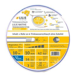 Lilie native 50m Rolle Trinkwasserschlauch 10x14mm - kalt - Wasserpumpen