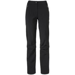 Vaude Farley Stretch Capri T-Zip III Damenhose schwarz 42 - Damenhosen, -r&ouml;cke & -kleider