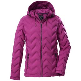 Killtec KOW 23 Damen Funktionsjacke in Daunenoptik mit Kapuze lila 46 - Damenjacken