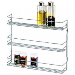 Gew&uuml;rzregal silber matt - Beh&auml;lter und Halterungen von Metaltex