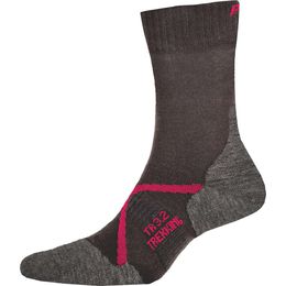 P.A.C. TR 3.2 Trekking Merino Light Damen Wandersocken dunkelgrau 38-41 - Socken von PAC