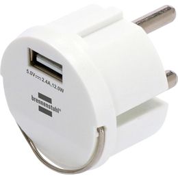 Fa.Brennenstuhl Brennenstuhl Steckdosenadapter Schutzkontakt 230 V auf USB-A 5 V - 12 / 24 V Adapter & Kupplung