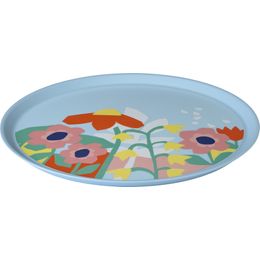 Koziol großer Teller Nora Plate 255 mm Blooms sweet blue - Teller