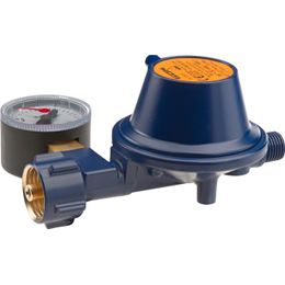 GOK Gasregler EN61 0,8kg/h 50mbar KLF x G1/4LH-KN-90G PRV Man. Marine SV - Camping-Gasdruckregler
