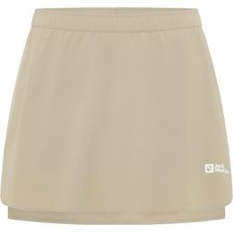 Jack Wolfskin Prelight Swift Skort Damenrock beige L - Damenhosen, -r&ouml;cke & -kleider