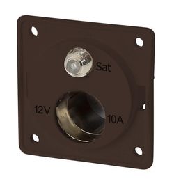 Kombisteckdose 12V+ SAT braun - Sat-Zubeh&ouml;r von Berker