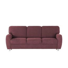 Smart Sofa Valencia rot Maße (cm): B: 220 H: 90 T: 93.0 Sofas > Sofas nach Material > Stoffsofas » Sofa DE