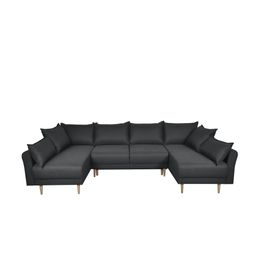Smart Wohnlandschaft Elise schwarz Maße (cm): B: 293 H: 88 T: 170.0 Sofas > Sofas nach Material > Stoffsofas » Sofa DE