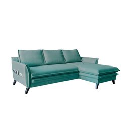 Miuform Ecksofa mit Schlaffunktion Charming Charlie blau Maße (cm): B: 228 H: 90 Sofas > Sofas nach Material > Stoffsofas » Sofa DE