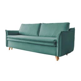 Miuform Einzelsofa mit Schlaffunktion Charming Charlie blau Maße (cm): B: 225 H: 85 Sofas > Sofas nach Material > Stoffsofas » Sofa DE