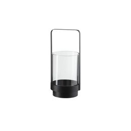 HOME STORY Windlicht schwarz Metall,Glas Ma&szlig;e (cm): H: 33 &Oslash;: 15.4 &raquo; M&ouml;bel Kraft
