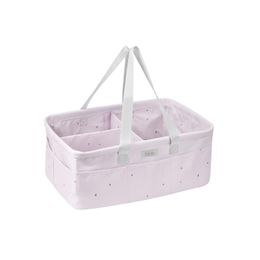 Kikkaboo Wickeltasche, Korb, Windelorganizer faltbar Griffe abnehmbare Trennwand rosa