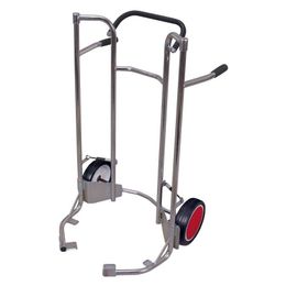 VARIOfit Reifenkarre niedrig 200 kg Traglast verzinkt Vollgummibereifung - Enzianblau