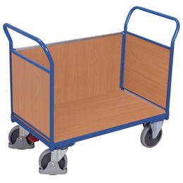VARIOfit Dreiwandwagen 500 kg Traglast Typ L + EasySTOP - Enzianblau