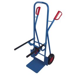 VARIOfit Stuhlkarre - Stahlrohr 250 kg Luftbereifung - Enzianblau