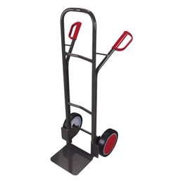 VARIOfit Stahlrohr-Sackkarre 570 x 585 x 1310 mm 250 kg Vollgummibereifung - Anthrazitgrau