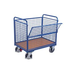 VARIOfit Drahtgitter Kastenwagen Typ M + EasySTOP - Enzianblau
