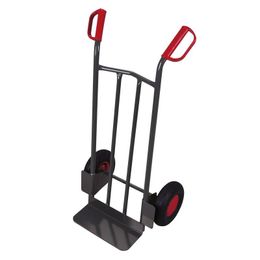 VARIOfit Stahlrohr-Sackkarre 250 kg Luftbereifung 620 x 460 x 1100 mm - Anthrazitgrau