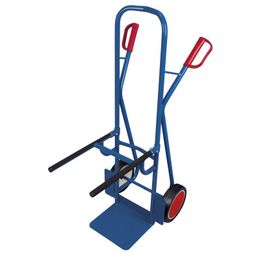VARIOfit Stuhlkarre - Stahlrohr 250 kg Vollgummibereifung - Enzianblau