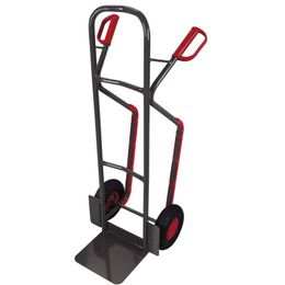 VARIOfit Stahlrohr-Sackkarre 250 kg mit Gleitkufen - Anthrazitgrau