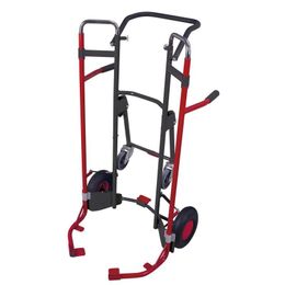 VARIOfit Teleskop Reifenkarre 200 kg Traglast Luftbereifung - Anthrazitgrau