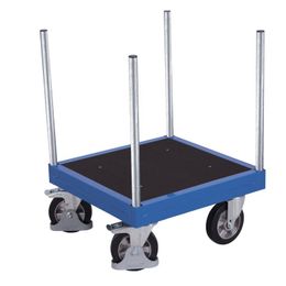 VARIOfit Langmaterialroller (1Stk) mit wasserfester Plattform und 4 Rungen - Enzianblau