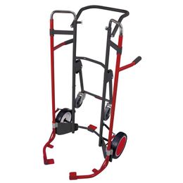 VARIOfit Teleskop Reifenkarre 200 kg Traglast Vollgummibereifung - Anthrazitgrau
