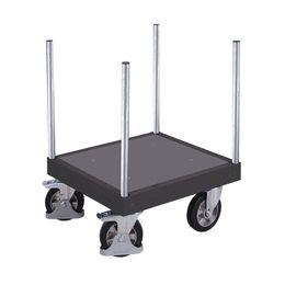 VARIOfit Langmaterialroller (1Stk) mit wasserfester Plattform und 4 Rungen - Anthrazitgrau