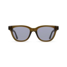 Gucci GG1116S | Herren-Sonnenbrille | Fassung: Vollrand, Panto, Kunststoff, Braun Transparent | Glasfarbe: Grau