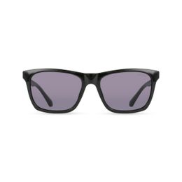 Guess GU00044 | Herren-Sonnenbrille | Fassung: Vollrand, Quadratisch, Kunststoff, Schwarz | Glasfarbe: Grau