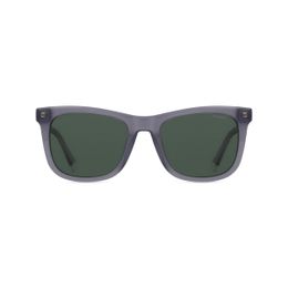 Polaroid PLD 4167/S/X | Unisex-Sonnenbrille | Fassung: Vollrand, Quadratisch, Acetat, Grau | Glasfarbe: Gr&uuml;n