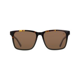 Timberland TB9306 | Herren-Sonnenbrille | Fassung: Vollrand, Quadratisch, Acetat, Havanna Gl&auml;nzend | Glasfarbe: Braun