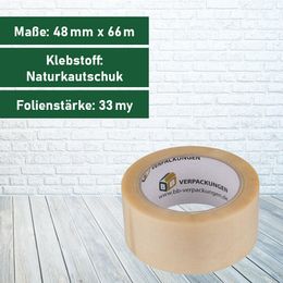 6 x Klebeband PVC (transparent) (0,0528 &euro; pro 1 m)
